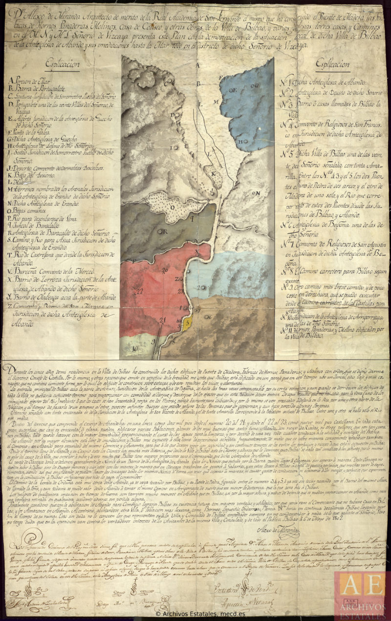 Plano de la ría de Bilbao y sus poblaciones (1802) – Identidad e Imagen ...