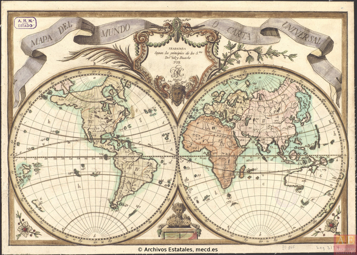 Mapa Mundi (1793) – Identidad e Imagen de Andalucía en la Edad Moderna