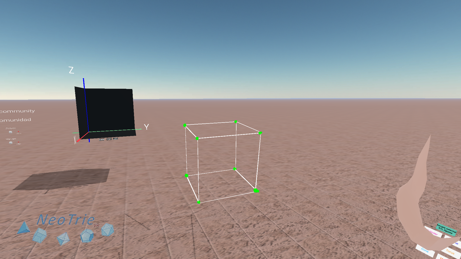 Anamorphoses of a cube - Neotrie VR